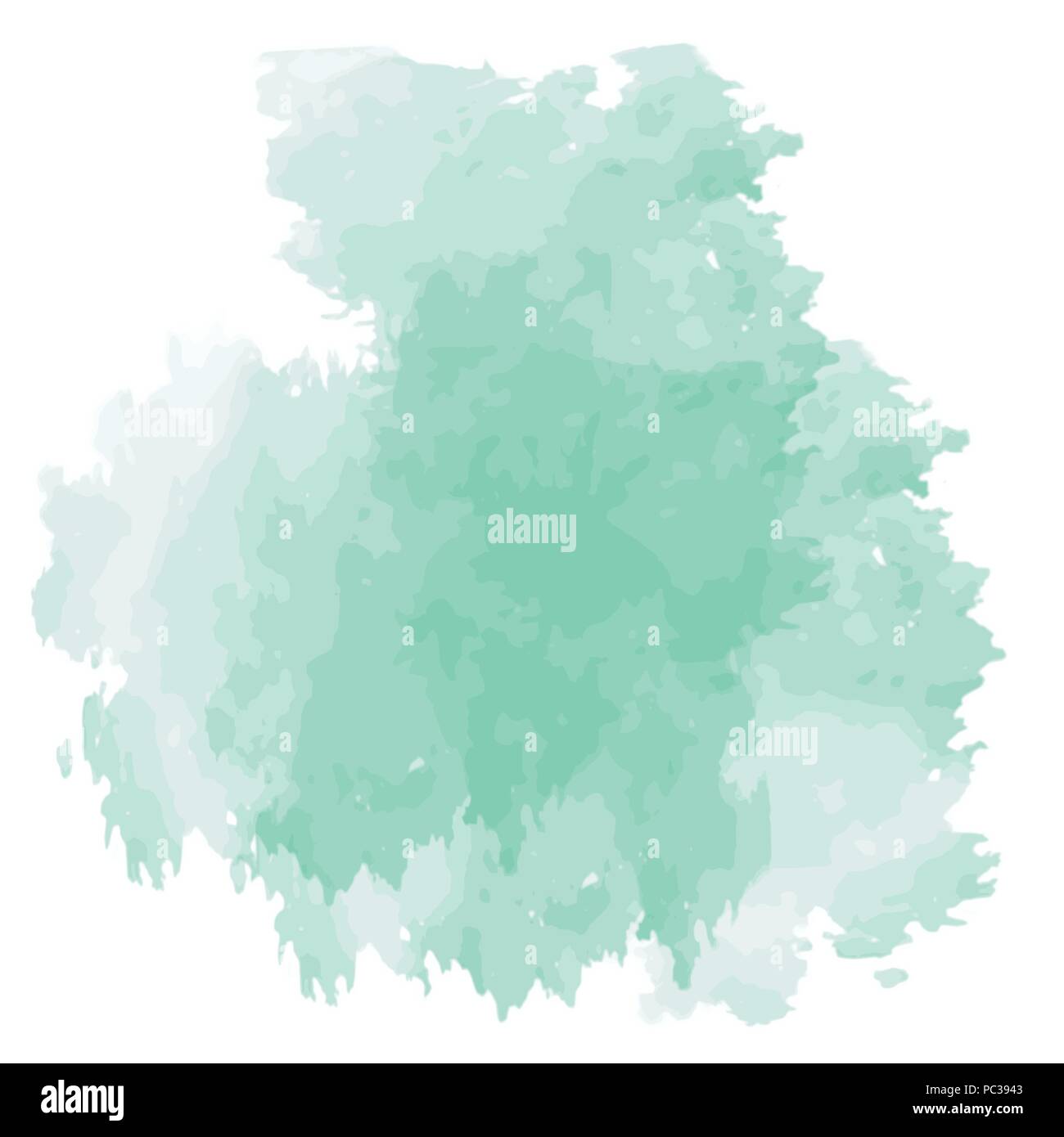 green watercolor stain splash pattern, vector illustration Stock Vector ...
