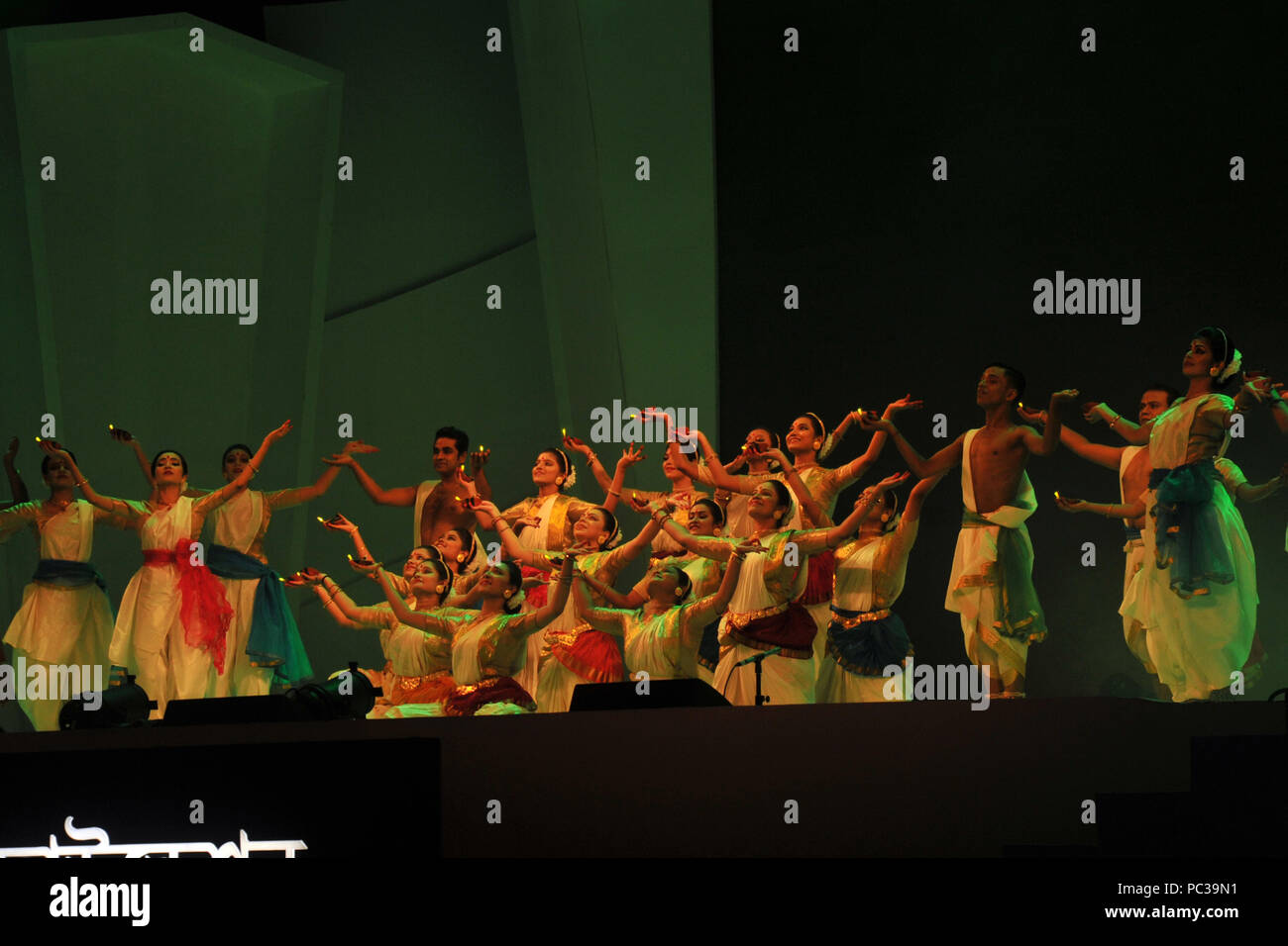 Dance and song performance inarmy stadium in Dhaka Stock Photo - Alamy