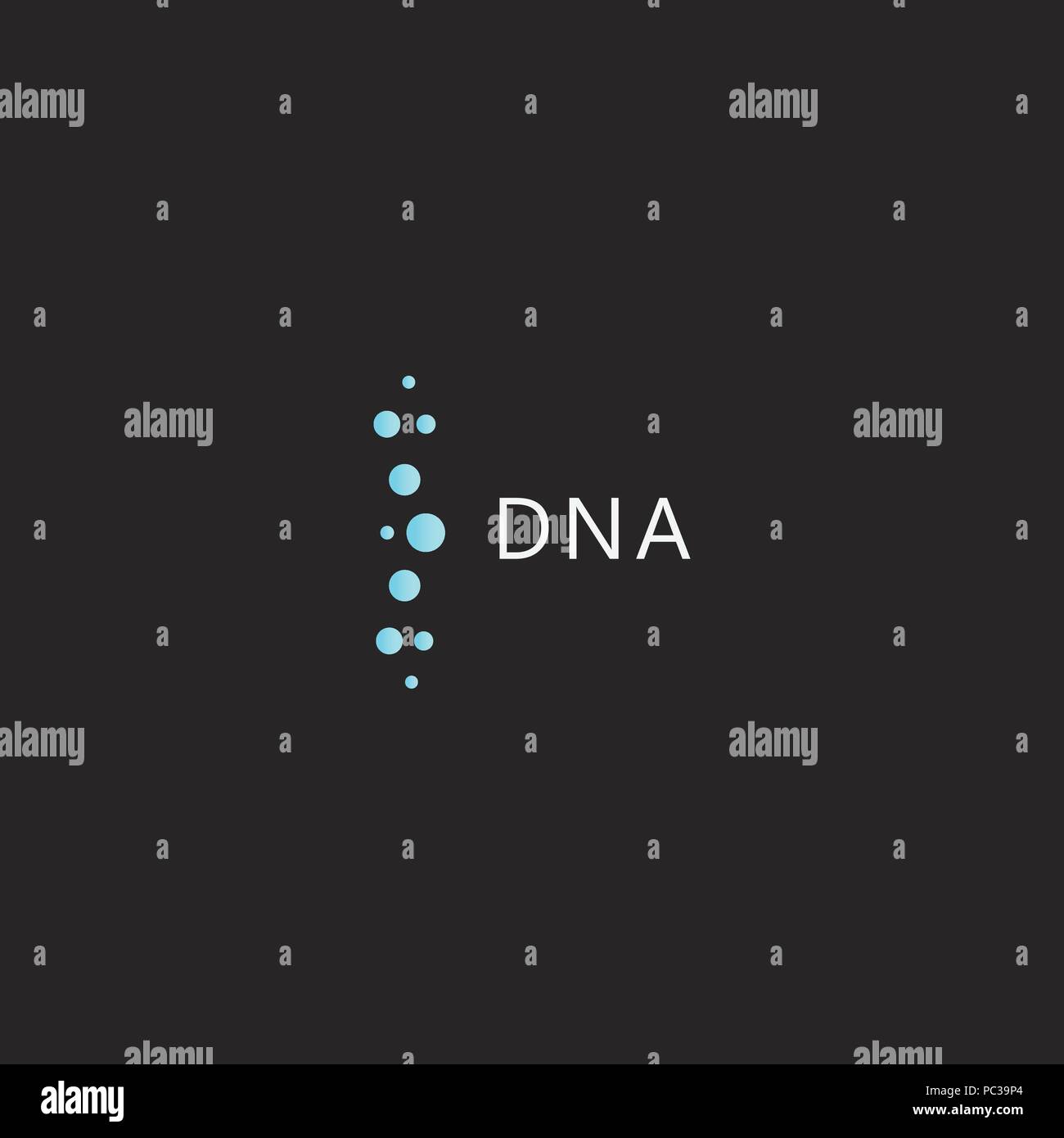 DNA logo template, medical innovation technology, DNA science ...