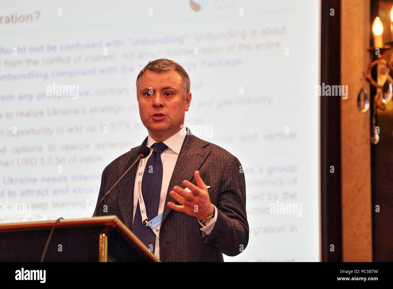 Ukraine's national energy monopoly Naftogaz Ukrainy chief commercial ...
