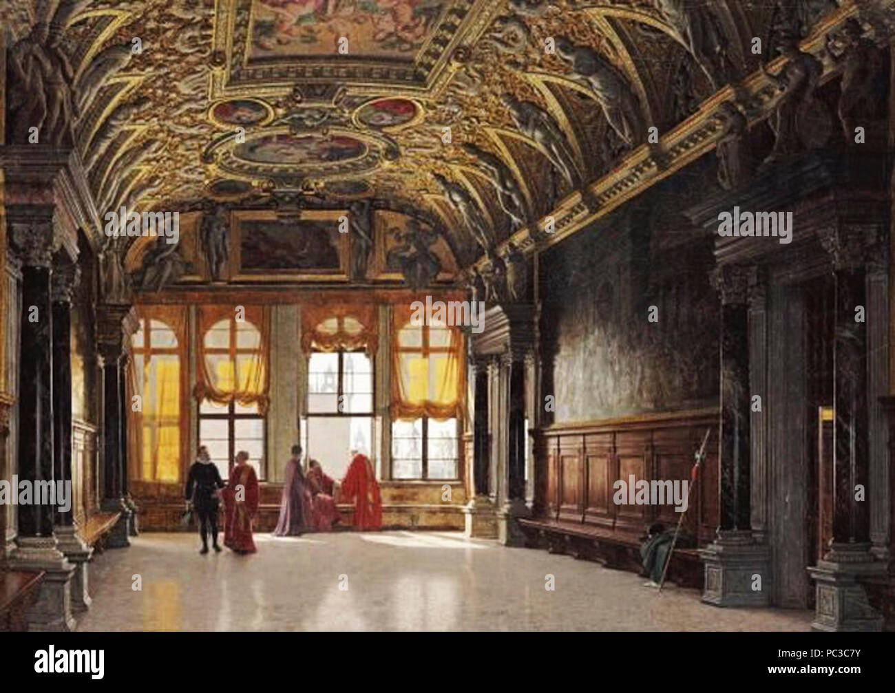 Adolf Heinrich-Hansen painting 03 Stock Photo - Alamy