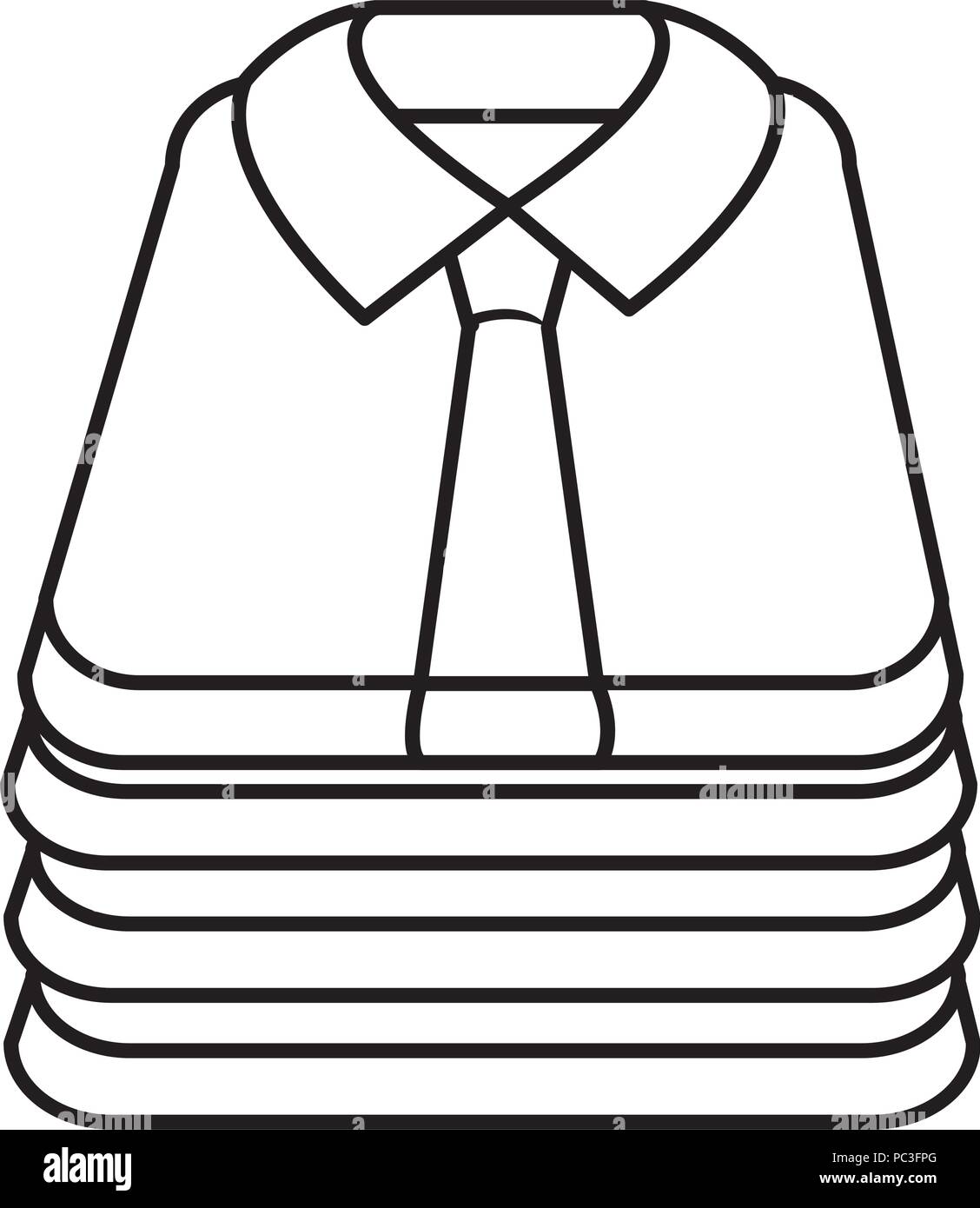 folded shirts isolated icon Stock Vector Image & Art - Alamy