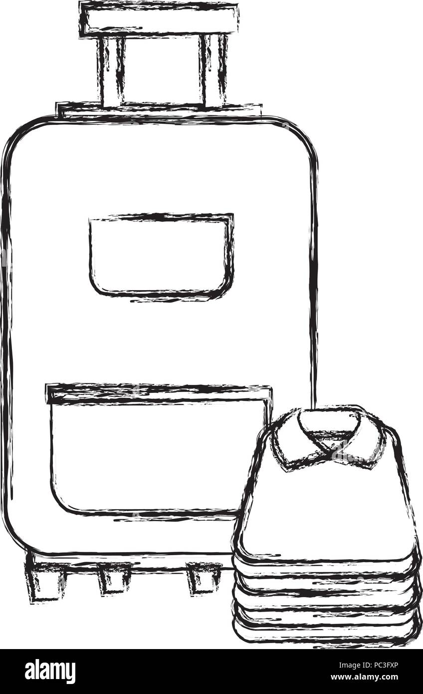 Travel clothing suitcase Stock Vector Images - Alamy