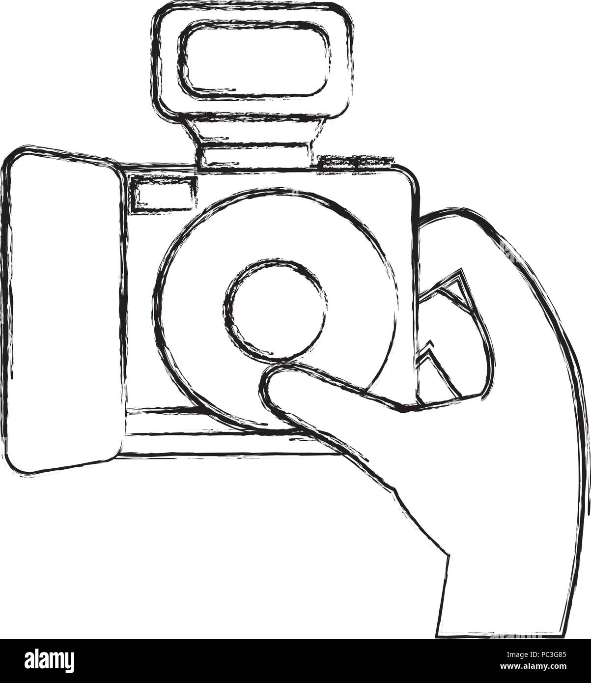 hand with camera photographic Stock Vector Image & Art - Alamy
