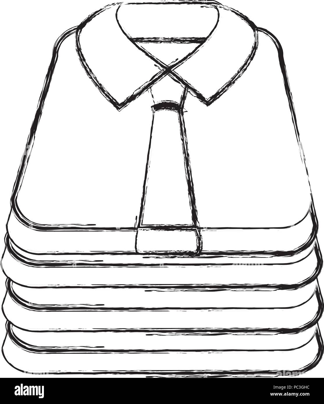 Folded shirts Stock Vector Images - Alamy