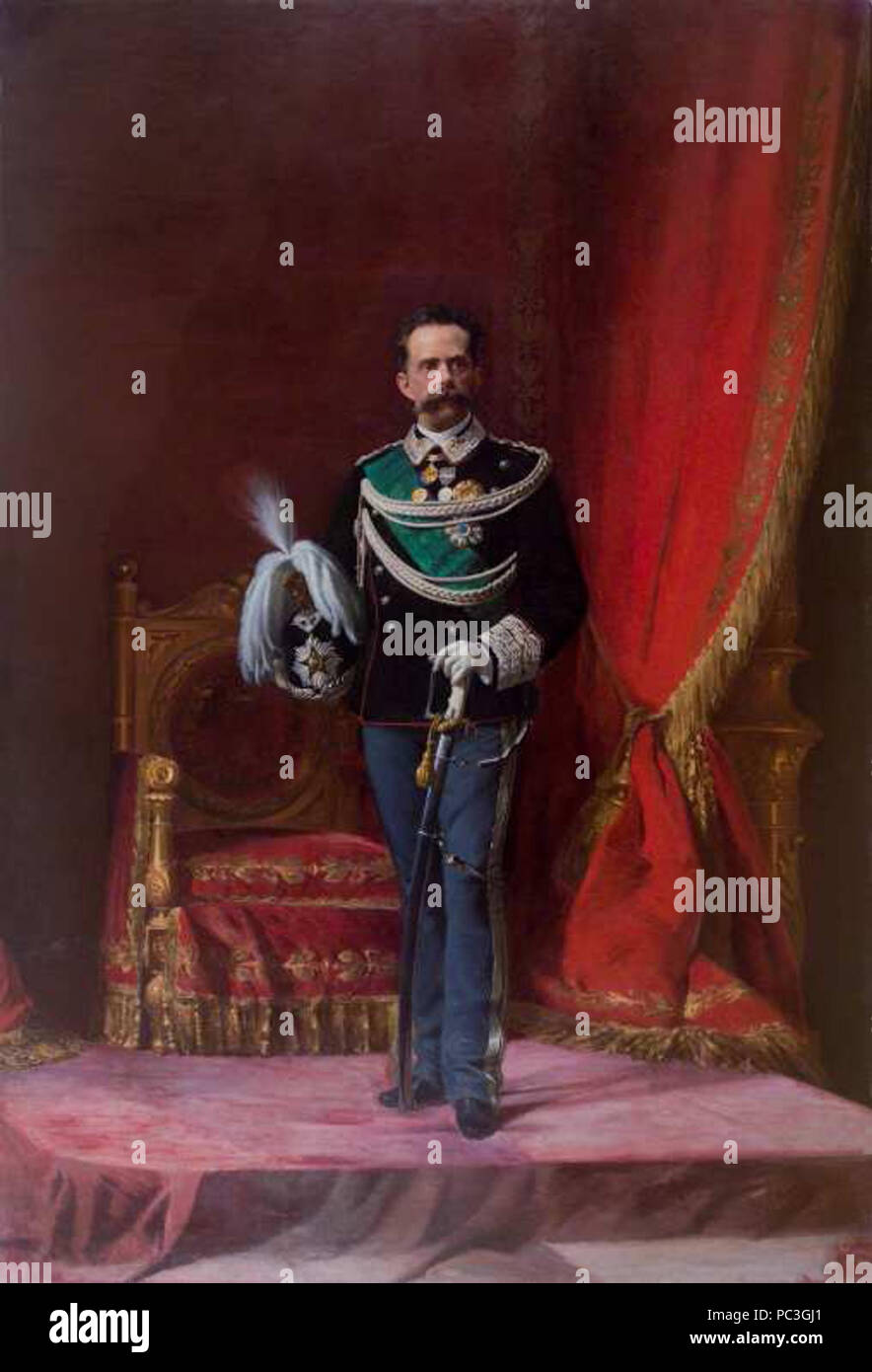 Portrait of king umberto i of italy hi-res stock photography and images ...