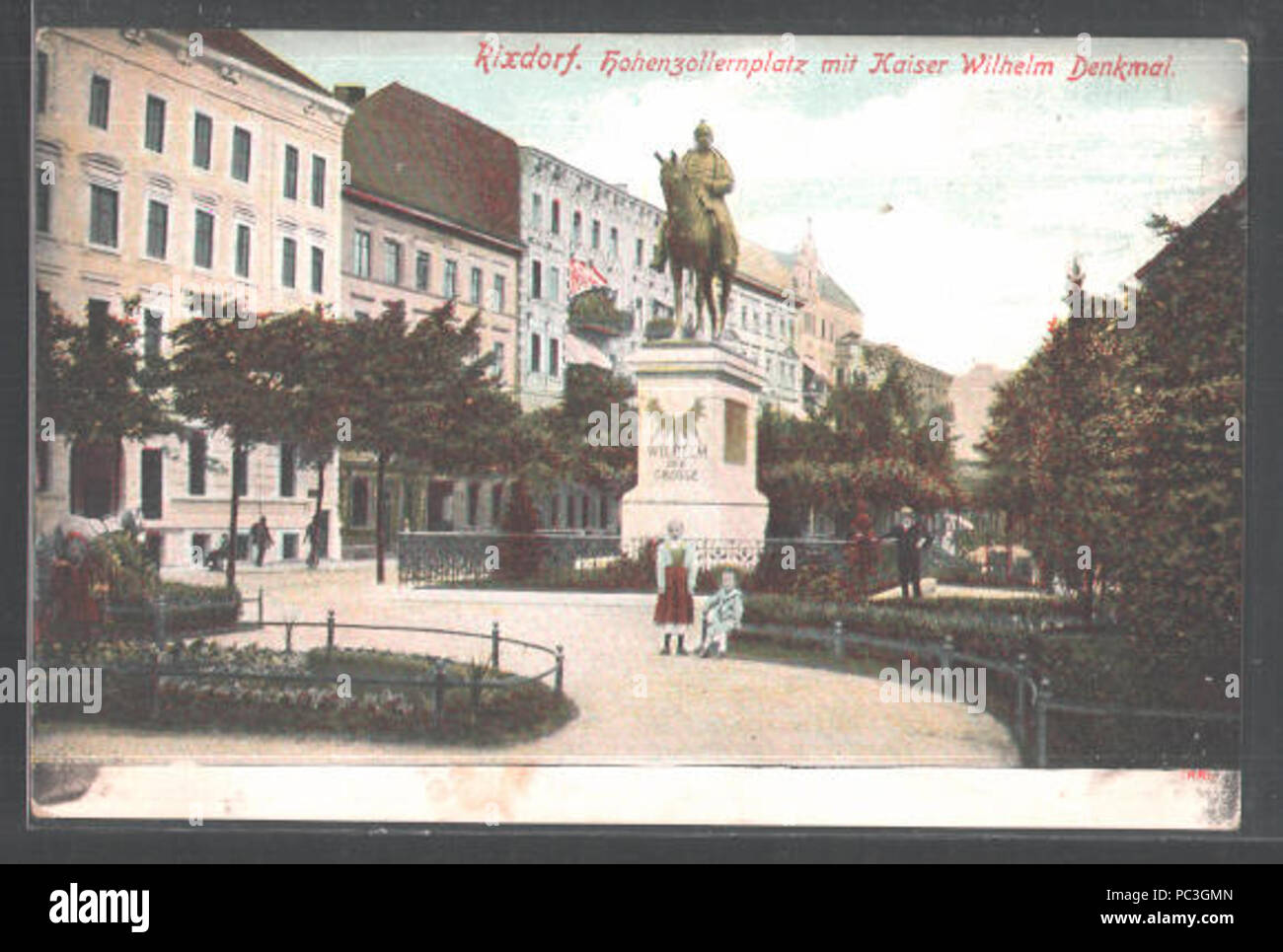 523 Rixdorf, Hohenzollernplatz, Kaiser Wilhelm Denkmal Stock Photo - Alamy