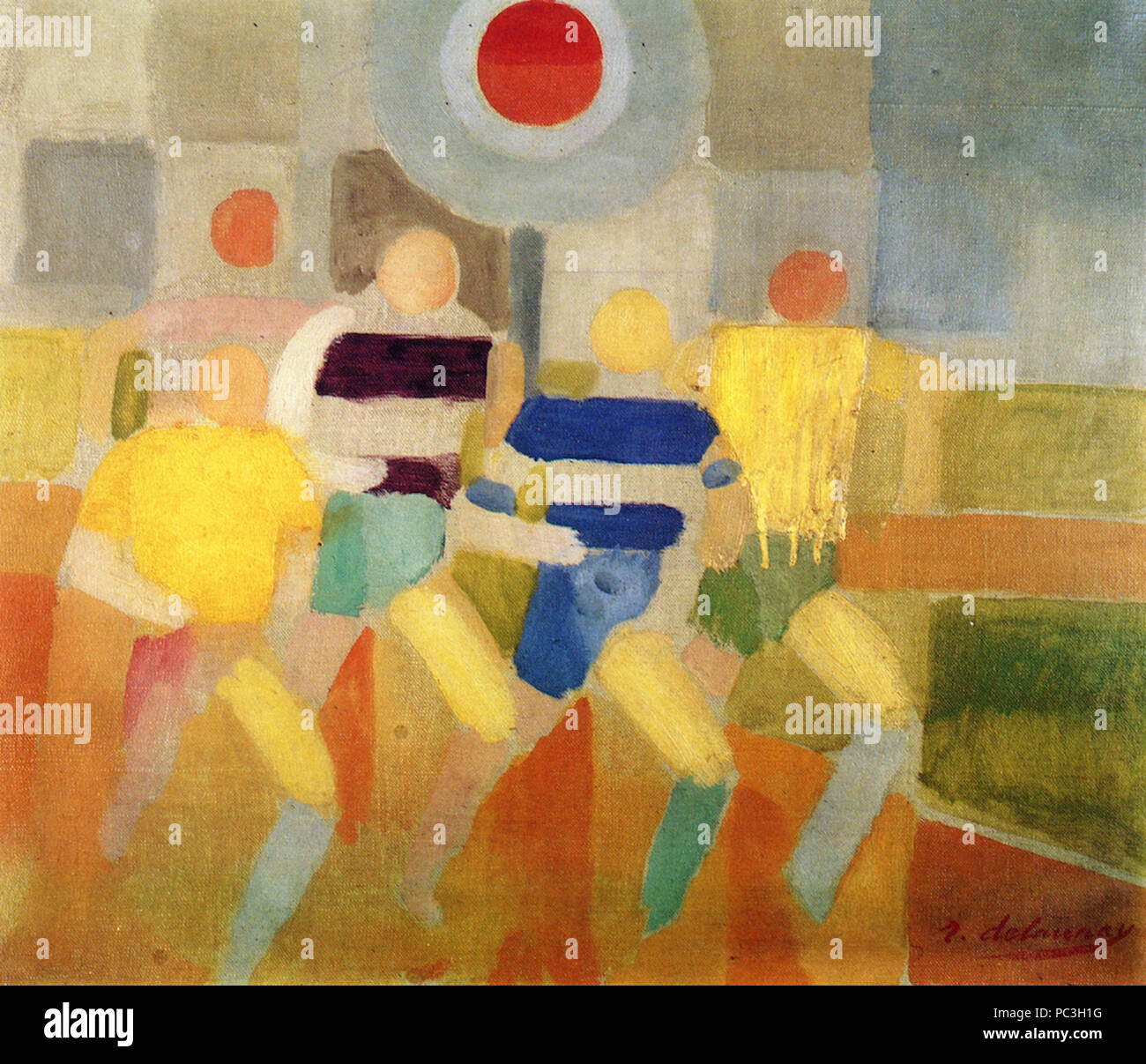 523 Robert Delaunay - Runners - 1920 - Private collection Stock Photo ...