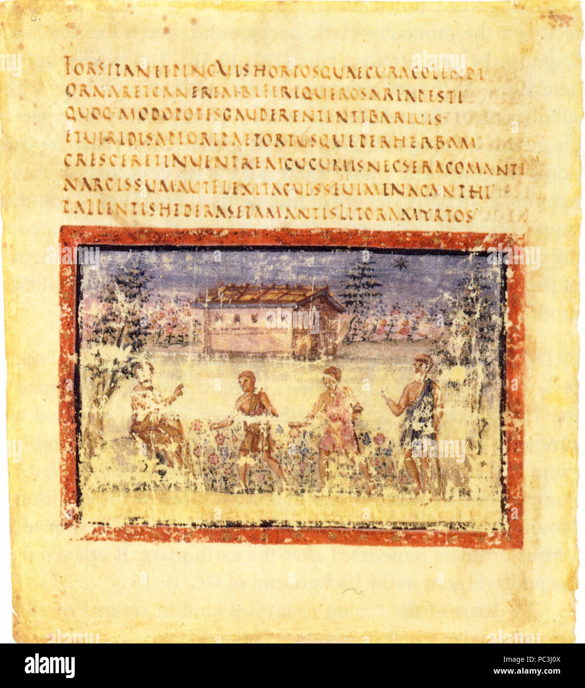 527 Roman Vergil - folio 7 verso Stock Photo - Alamy