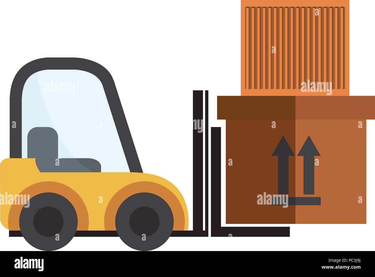 Lifting cart Stock Vector Images - Alamy