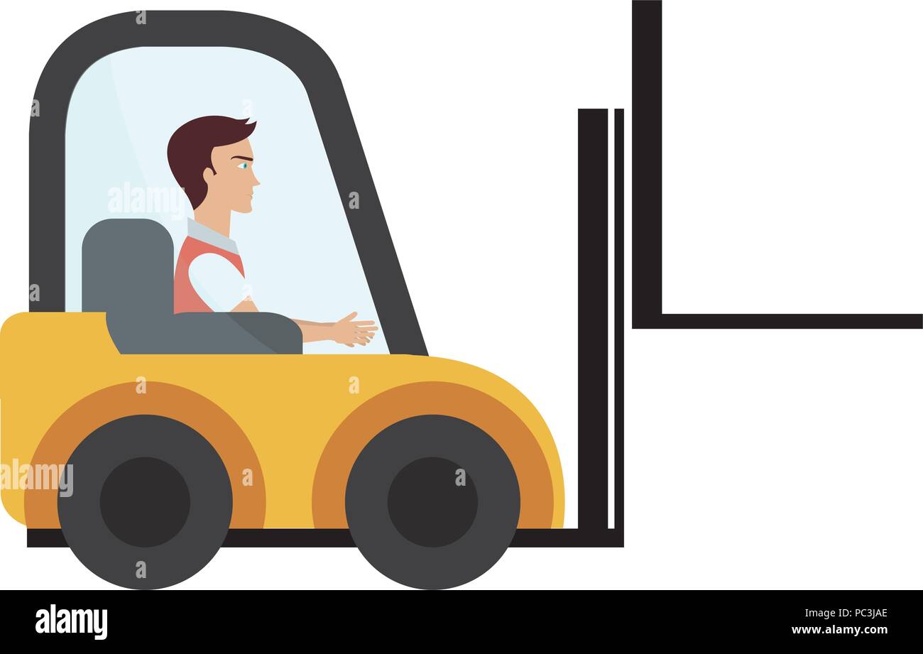 Forklift Truck Driver Stock Vector Images - Alamy