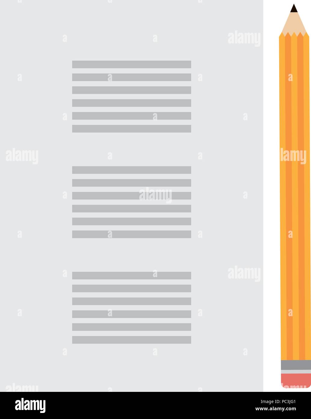 pencil write with documents Stock Vector Image & Art - Alamy