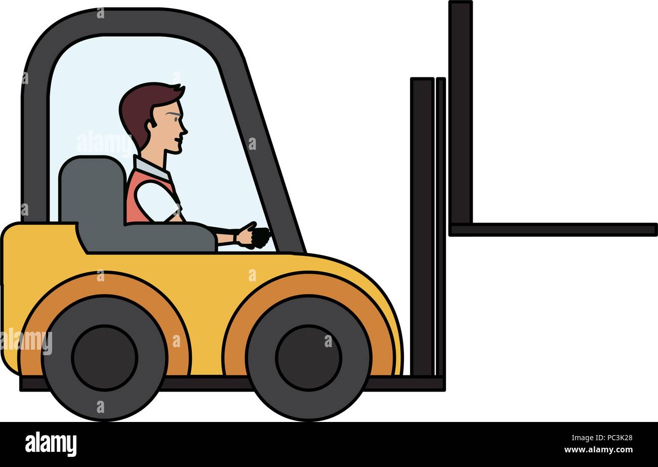 forklift with driver icon Stock Vector Image & Art - Alamy