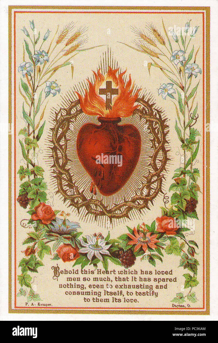 Card sacred heart jesus hi-res stock photography and images - Alamy