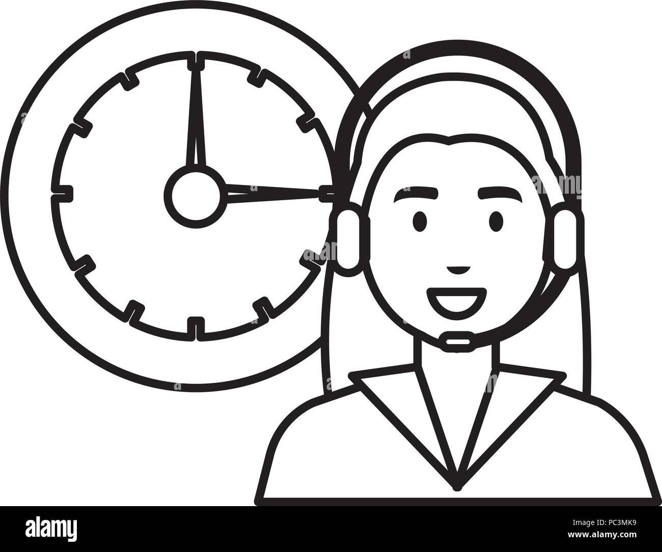 Woman worker counter Stock Vector Images - Alamy