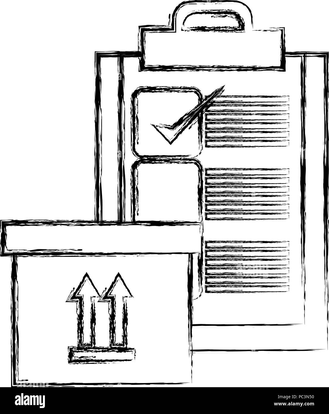 delivery carton packing with checklist Stock Vector Image & Art - Alamy