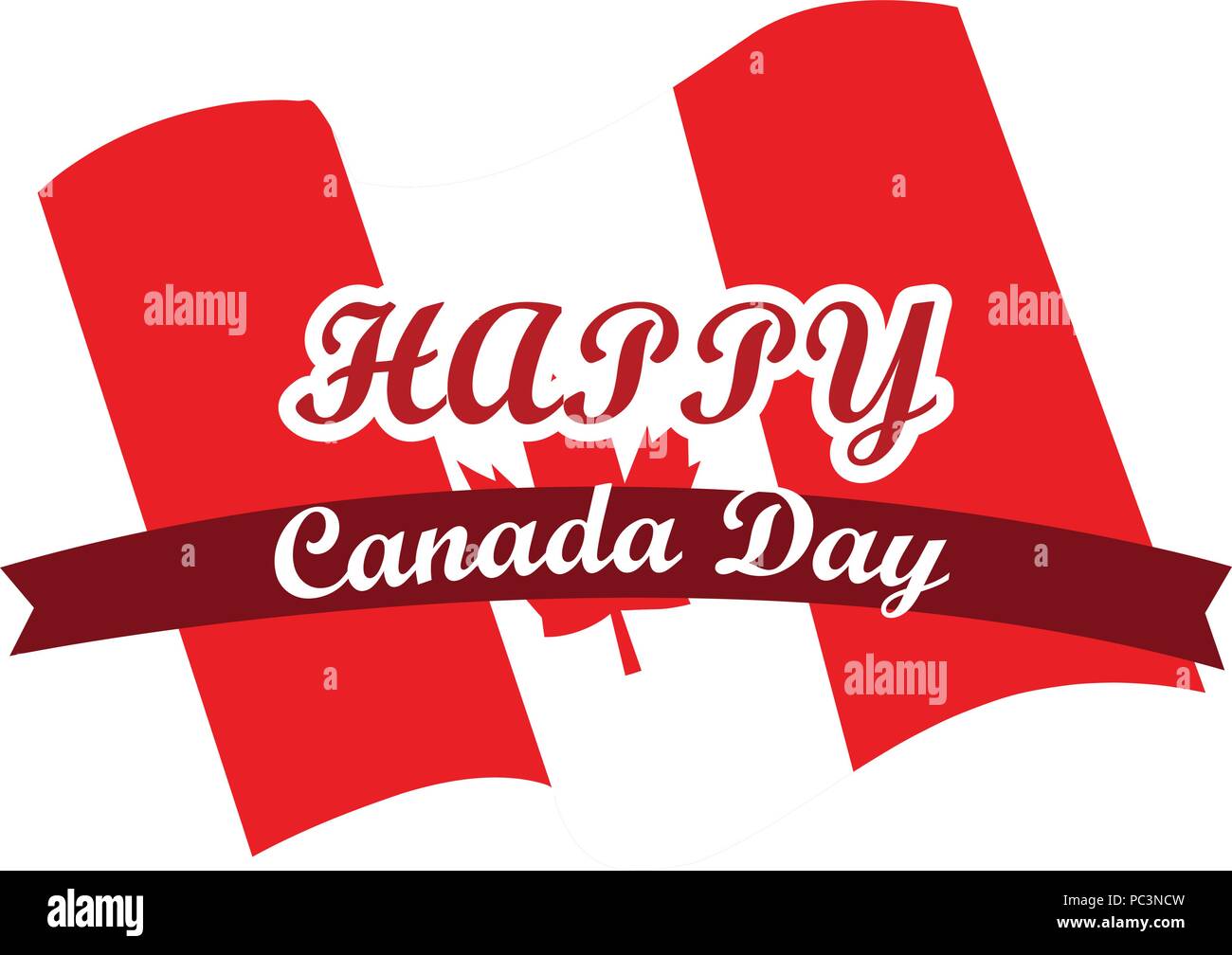 Poster happy canada day Cut Out Stock Images & Pictures - Alamy