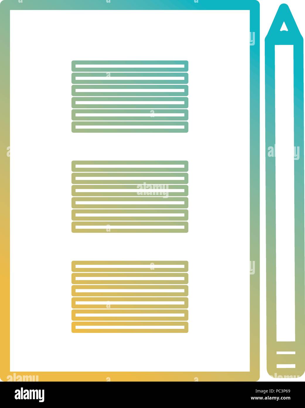 pencil write with documents Stock Vector Image & Art - Alamy