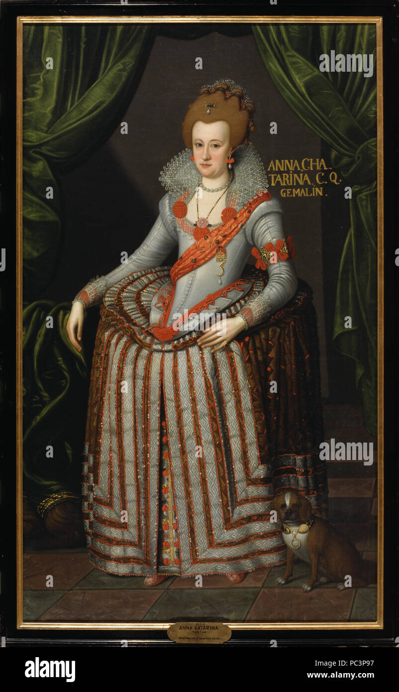 7 Anna Katarina, 1575-1612, prinsessa av Brandenburg, drottning av Danmark (Remmert Petersen ...