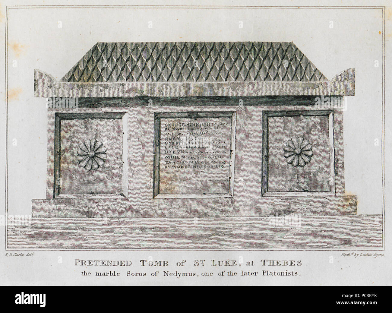 500 Presented Tomb of St Luke, at Thebes, the marble Soros of Nedymus ...
