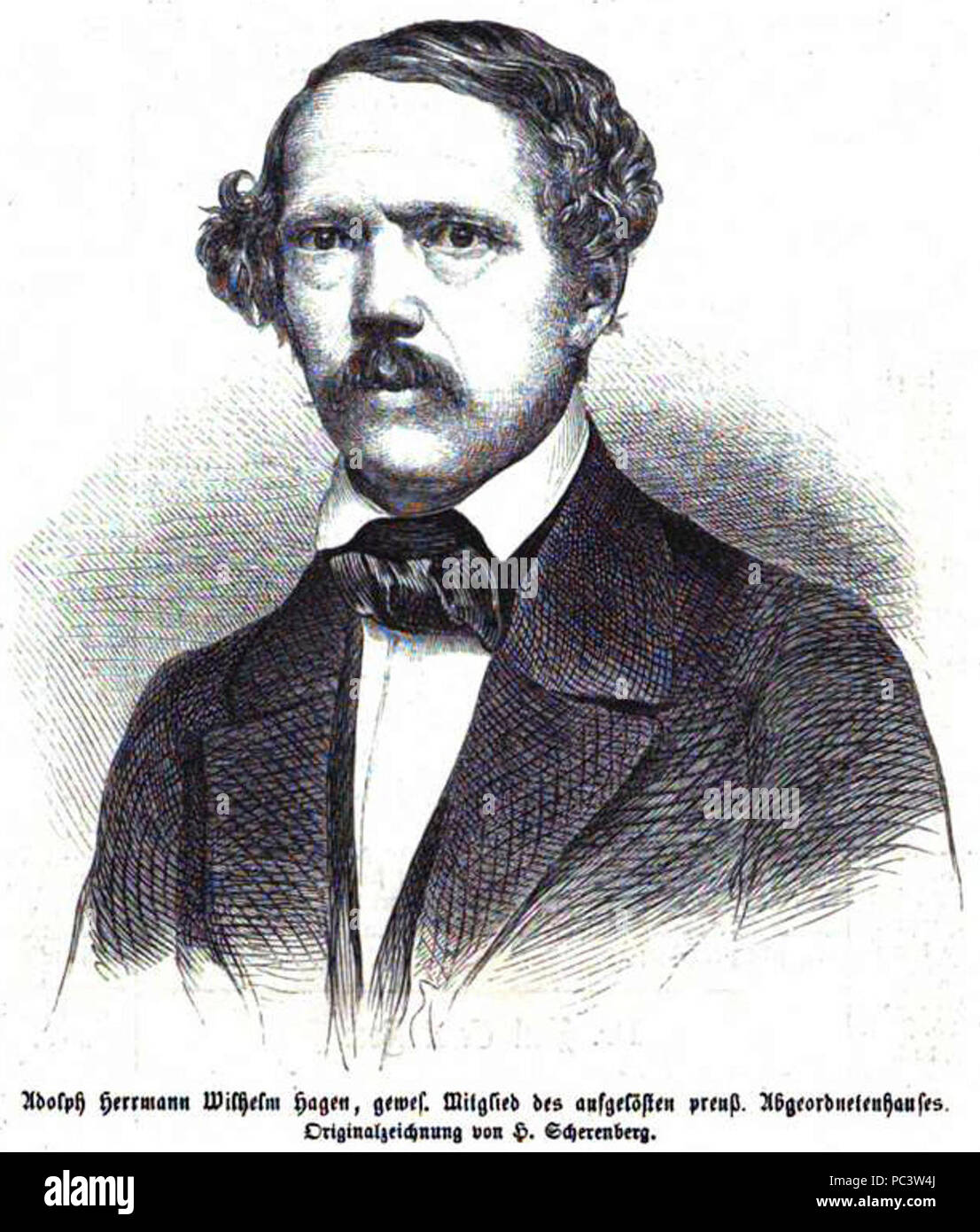 Adolph Hermann Wilhelm Hagen 1862 (IZ 38-204 H Scherenberg Stock Photo ...