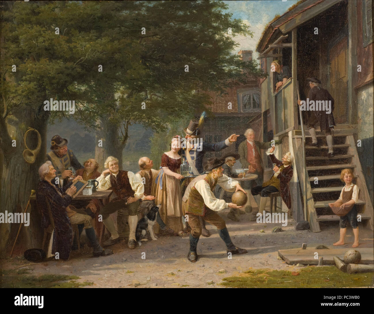 81 Skittles at Faggen's. Scene from Fredman's Epistle 55 by Bellman ...