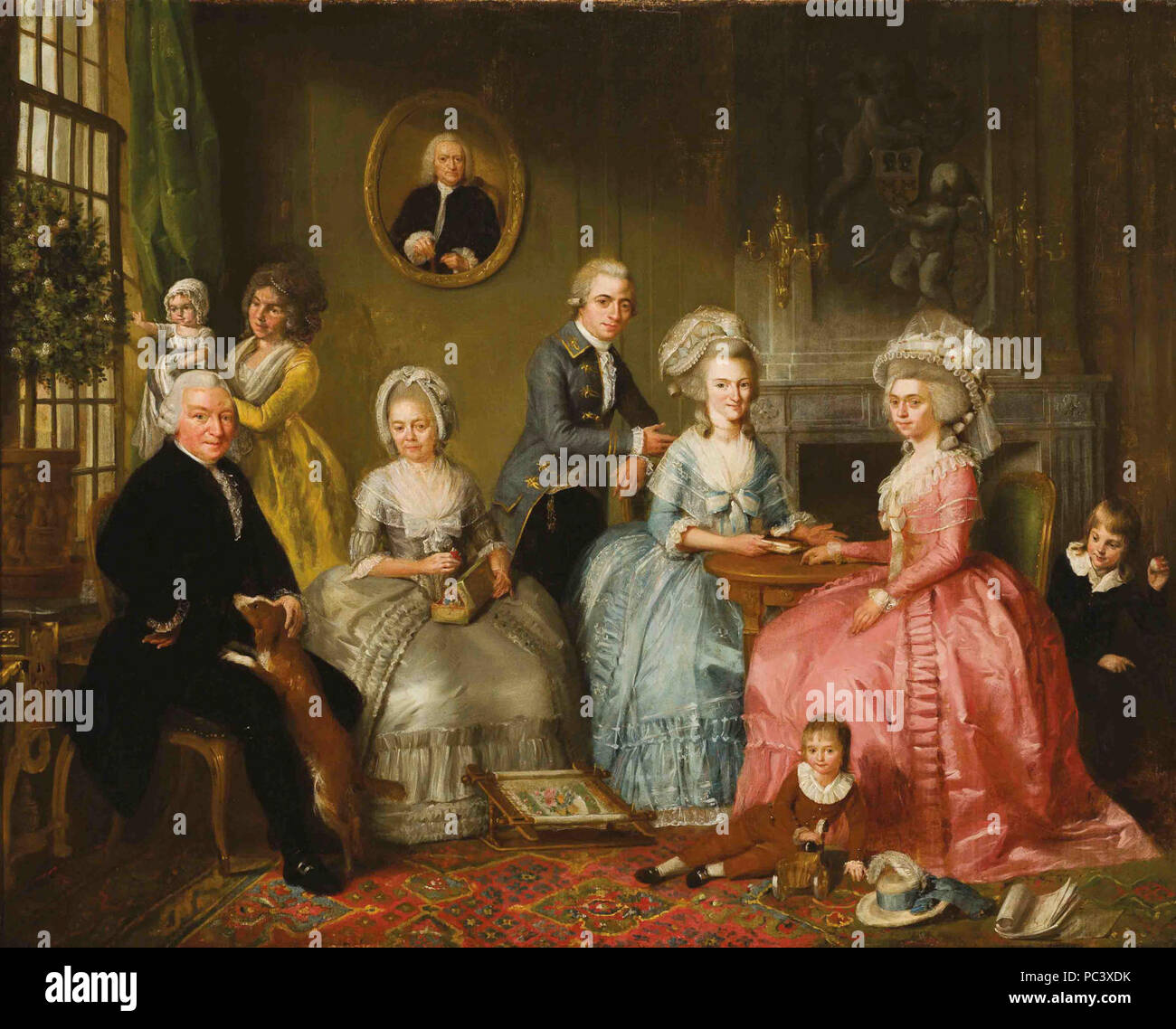 Adriaan de Lelie, De familie van Jan van Loon, 1786 Stock Photo - Alamy