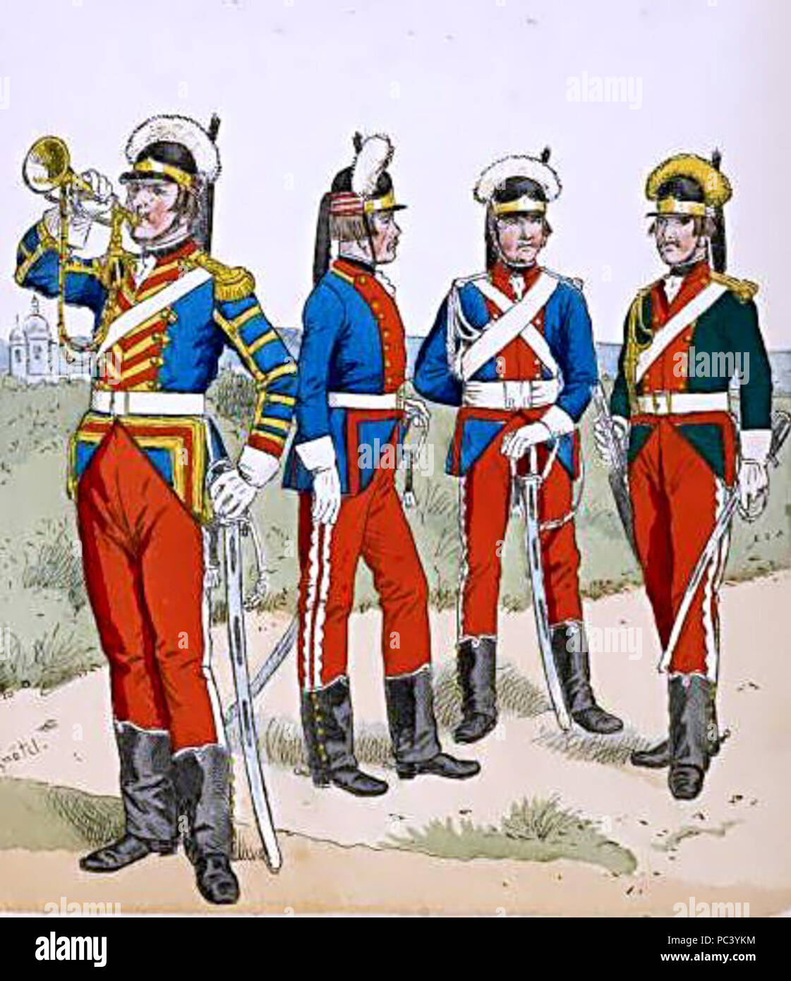 533 Russian troopers 1786-1796 Stock Photo - Alamy