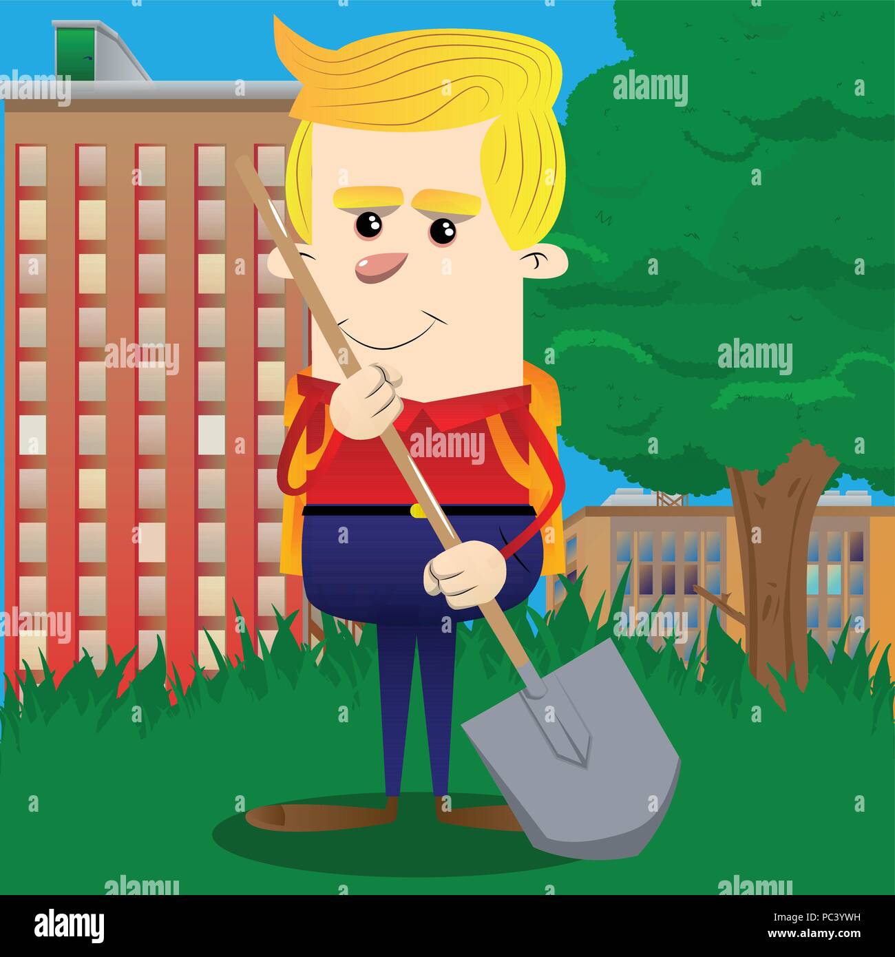 Cartoon Shovel High Resolution Stock Photography and Images - Alamy