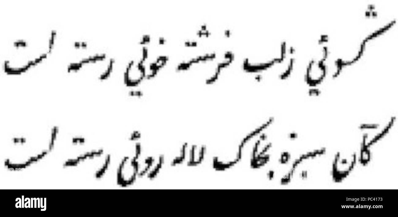 544 Savary Persian characters Stock Photo - Alamy