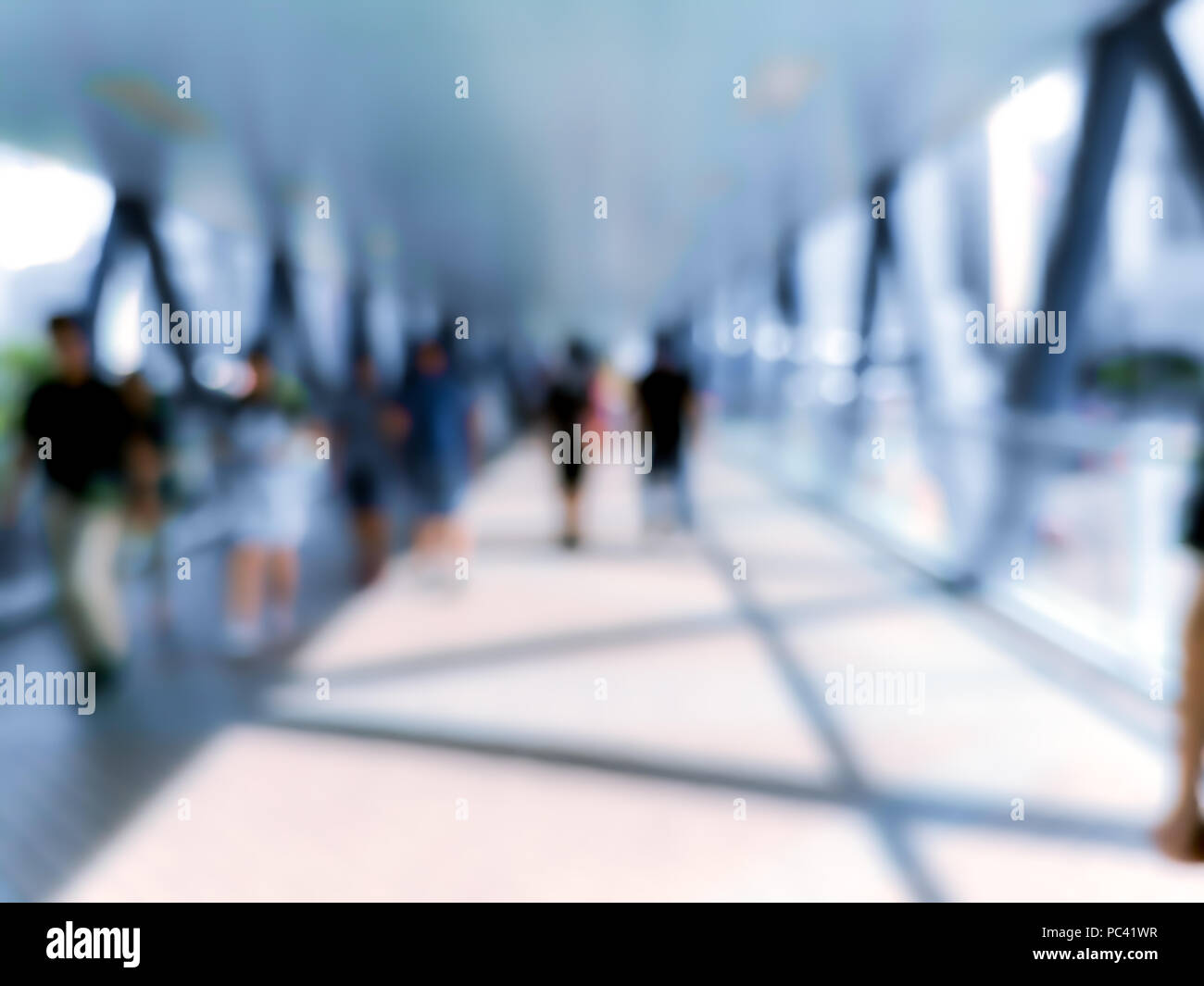 blur footbridge background Stock Photo - Alamy
