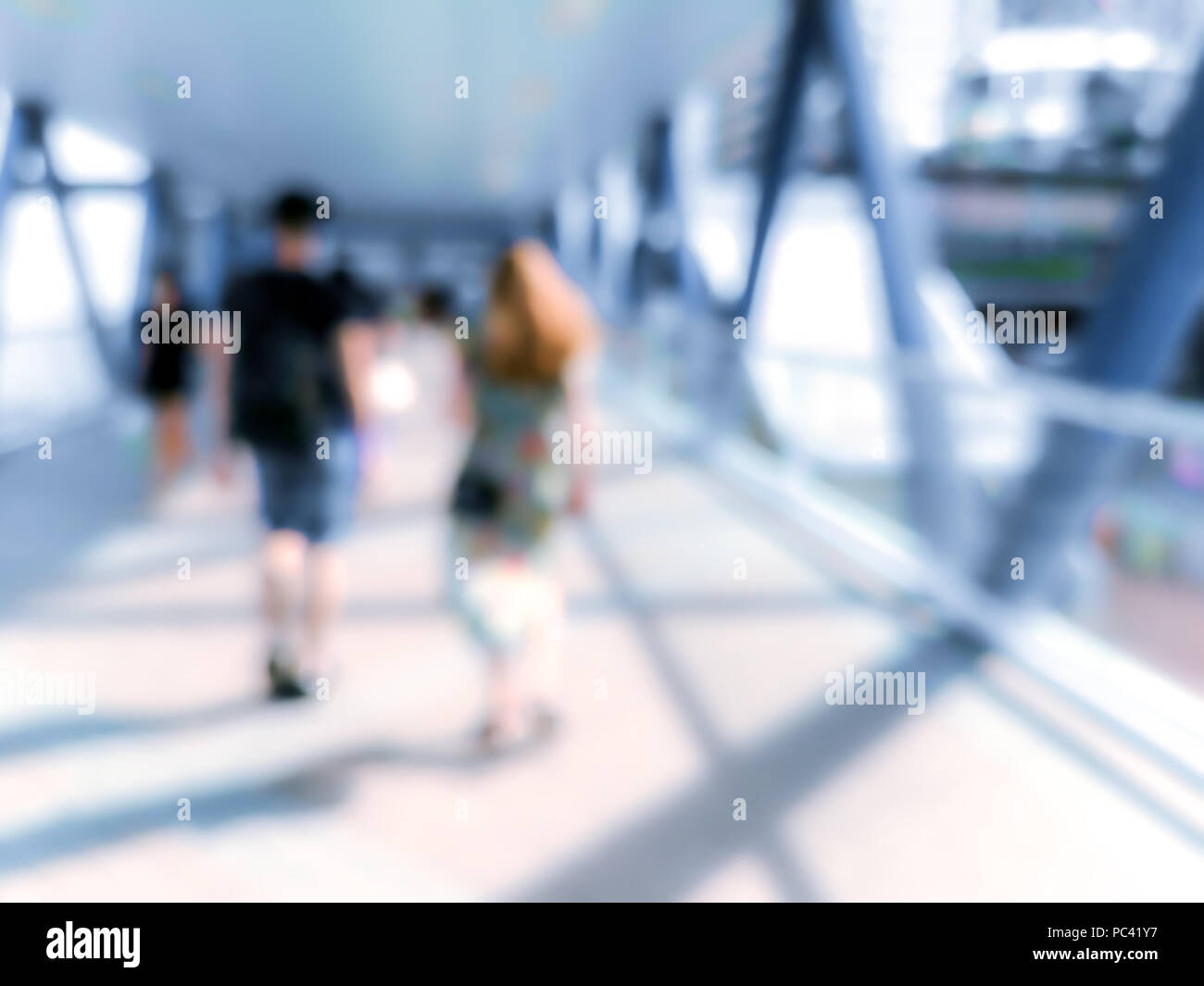 blur footbridge background Stock Photo - Alamy