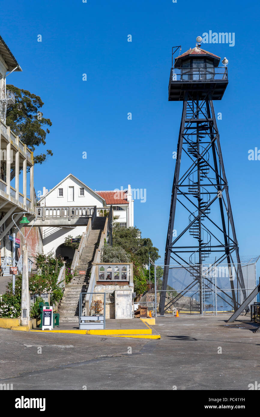 Watchtower, Alcatraz Island, San Francisco, California, United States ...