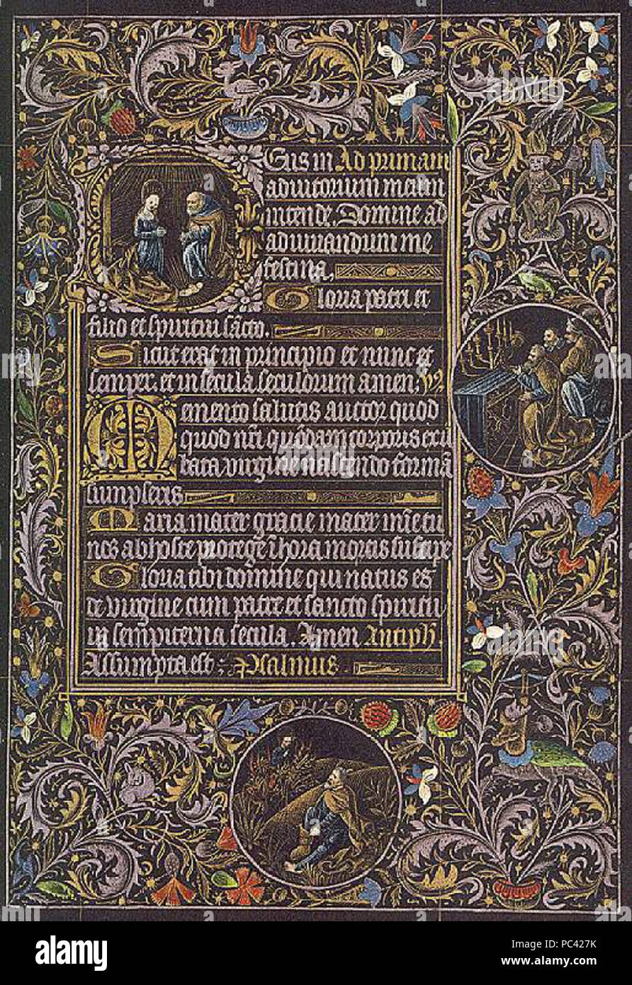 553 Sforza Black hours - ÖNB Cod1856 f61 Stock Photo - Alamy