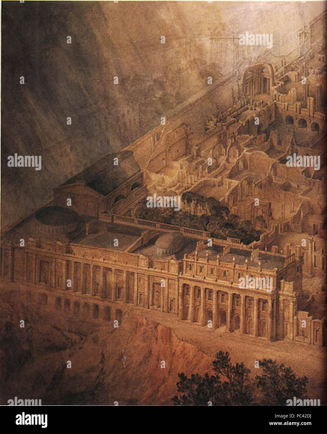Aerial Bank of England (Soane) - Detail Stock Photo - Alamy