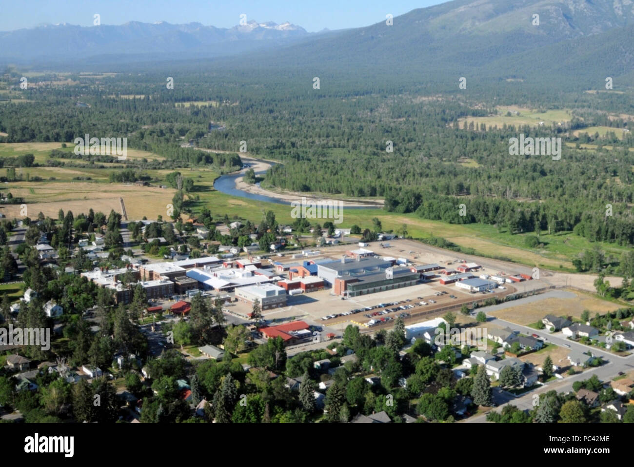 Aerial Rocky Mountain Laboratories campus Stock Photo - Alamy