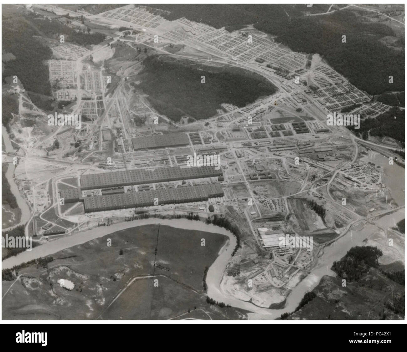 Aerial View of K-25 Stock Photo - Alamy