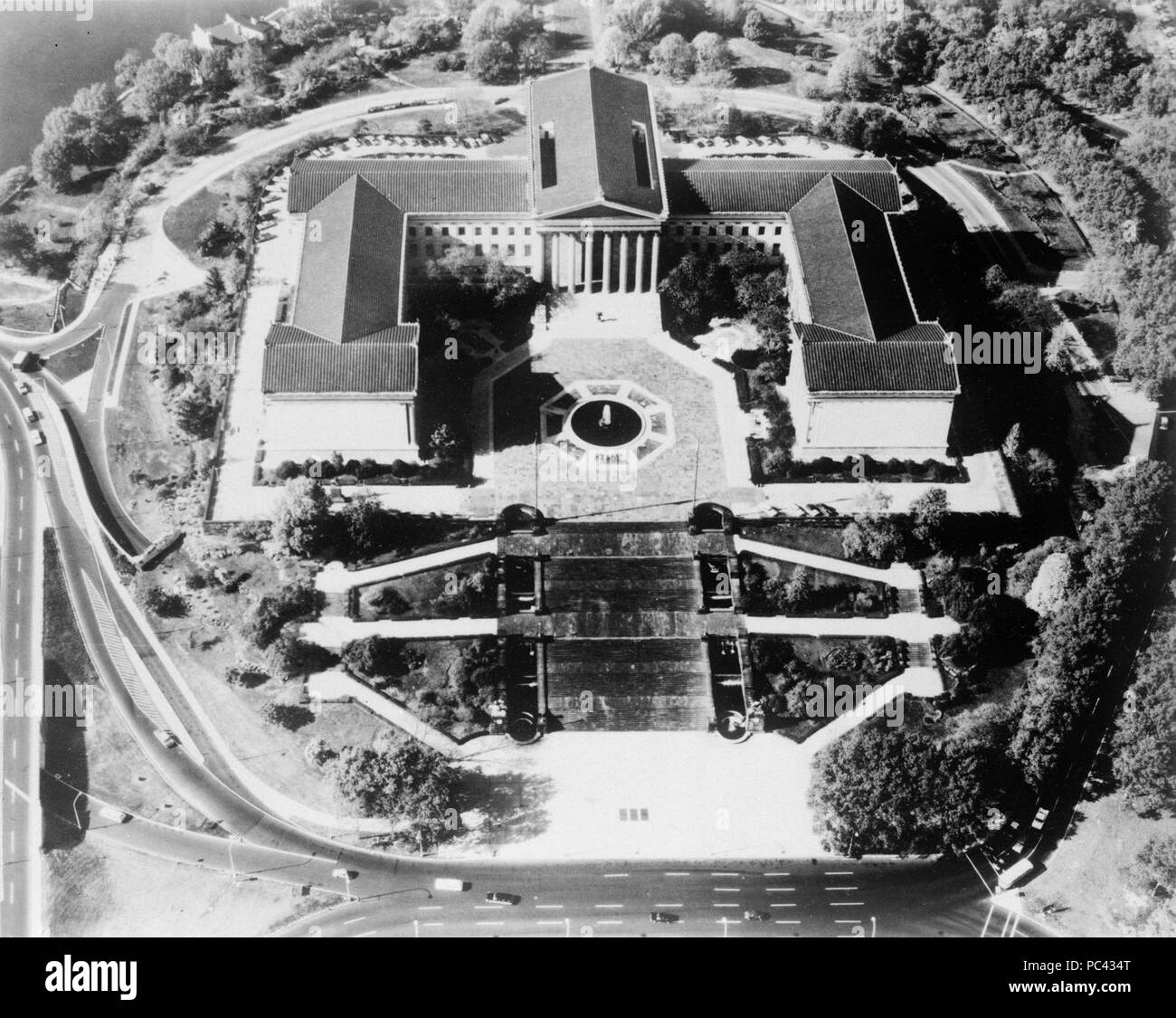 Aerial view of Philadelphia Museum of Art - 01 Stock Photo - Alamy