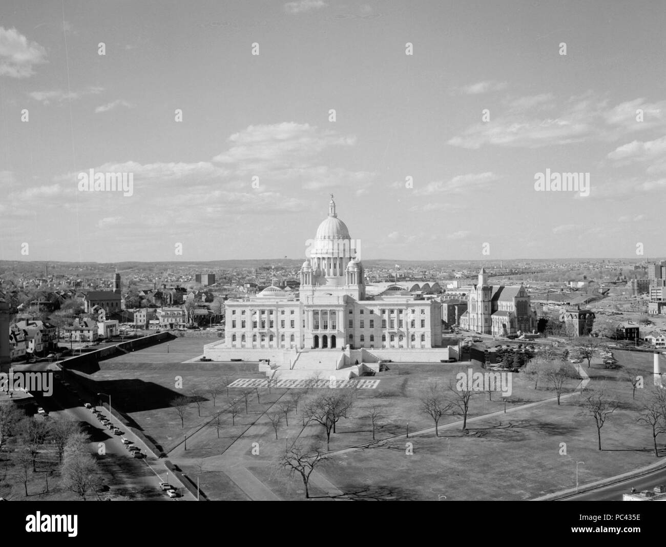 Aerial view of Rhode Island State House - 01 Stock Photo - Alamy