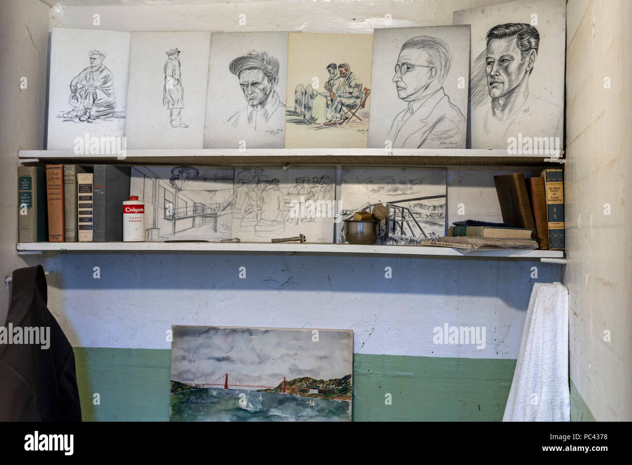 Prison Cell Interior, Alcatraz Island, San Francisco, California ...