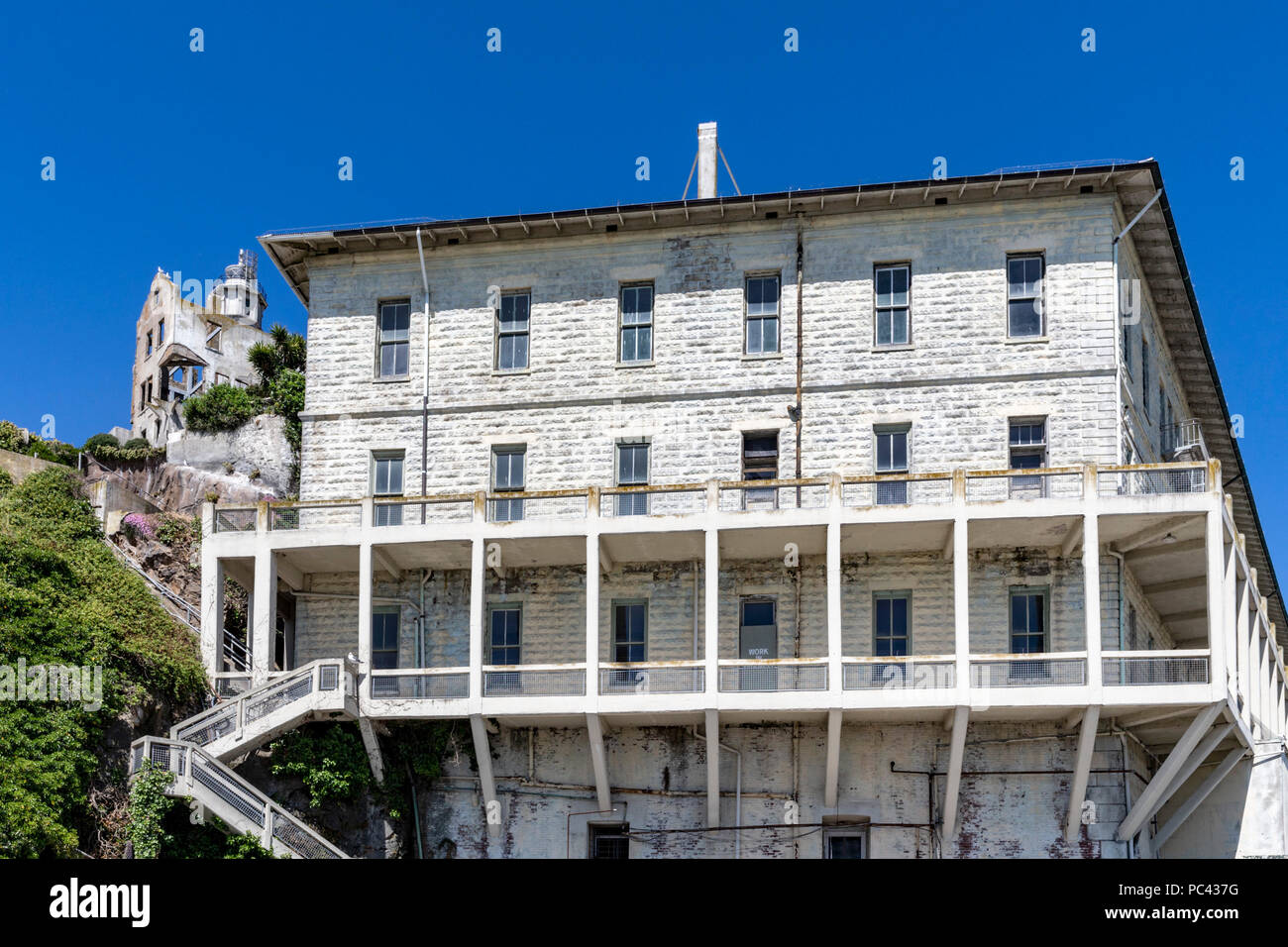 Barracks and Apartments, Alcatraz Island, San Francisco, California ...
