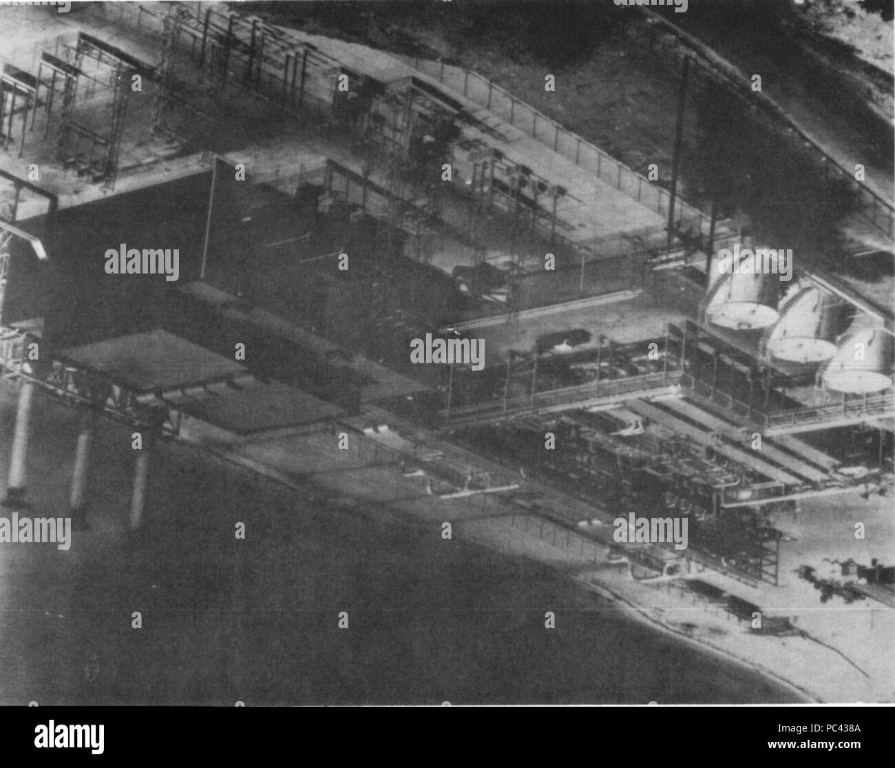 Aerial view of the Guantanamo Bay desalination plant -b Stock Photo - Alamy