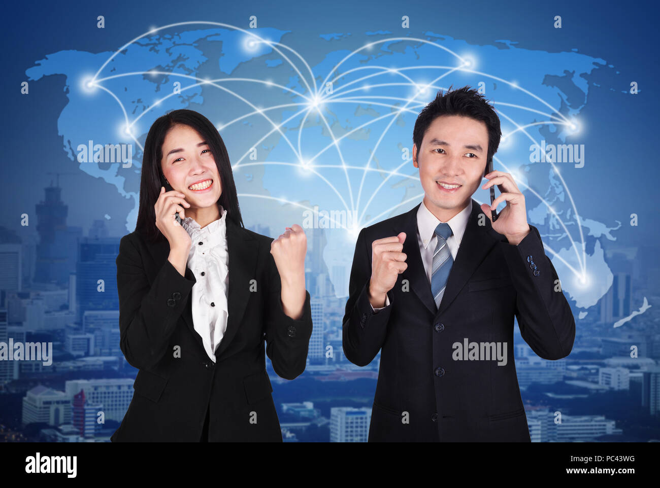Winner phone call hi-res stock photography and images - Alamy