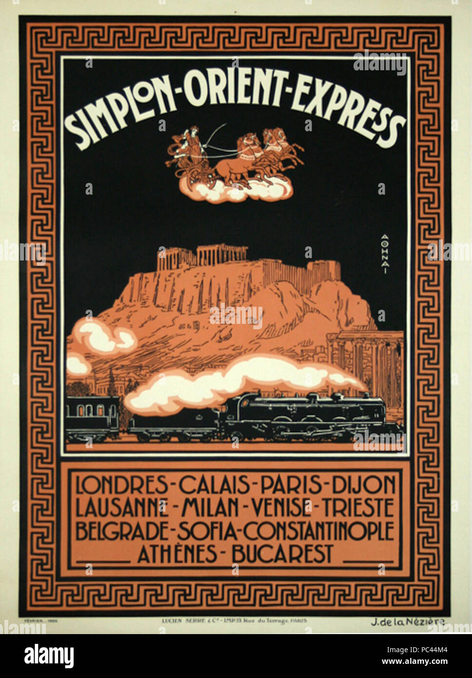Simplon orient express affiche hi-res stock photography and images - Alamy