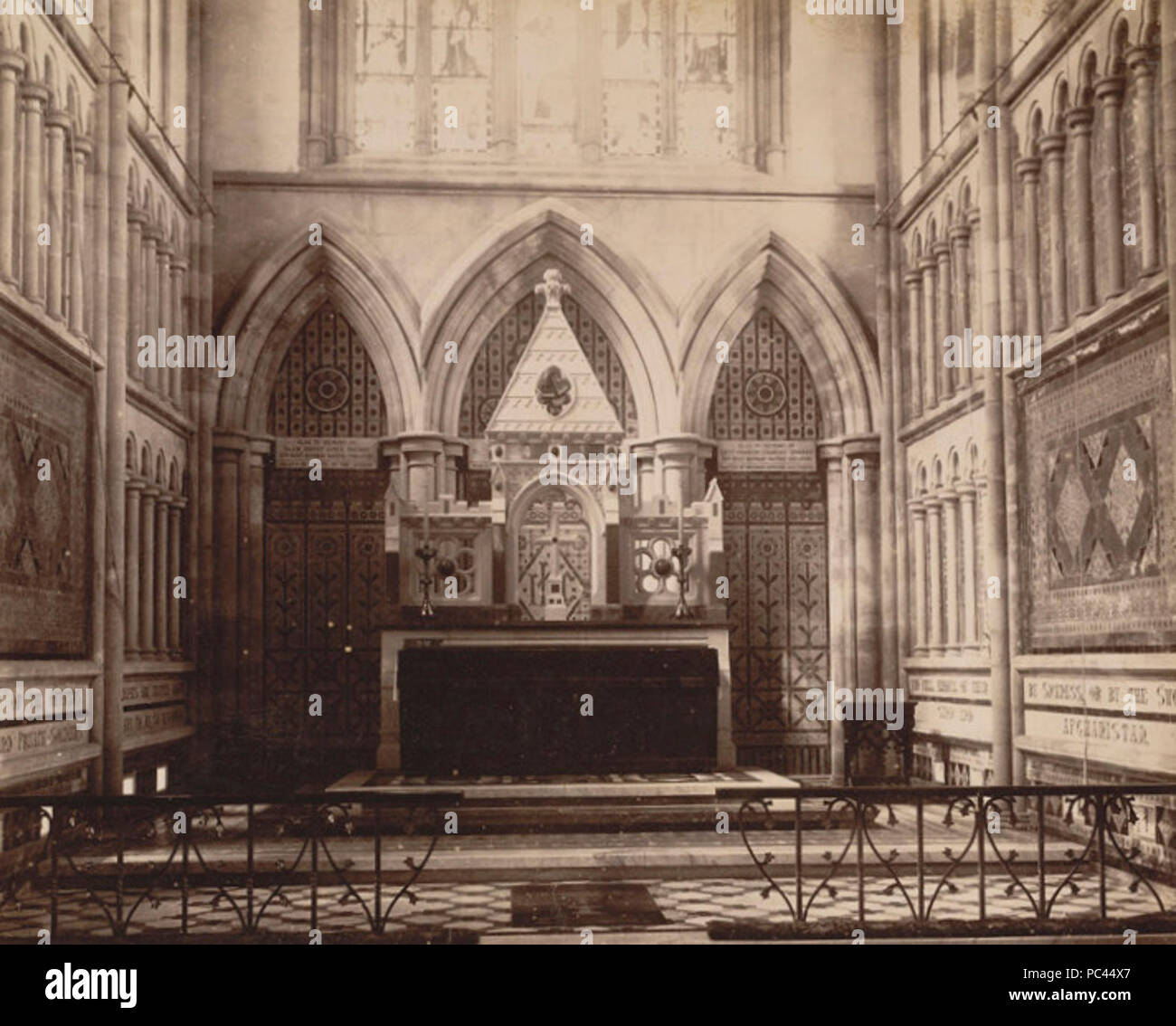 Afghan Church Colaba Interior view c.1880-90 Stock Photo - Alamy
