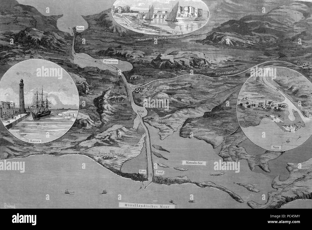 Construction suez canal hi-res stock photography and images - Alamy