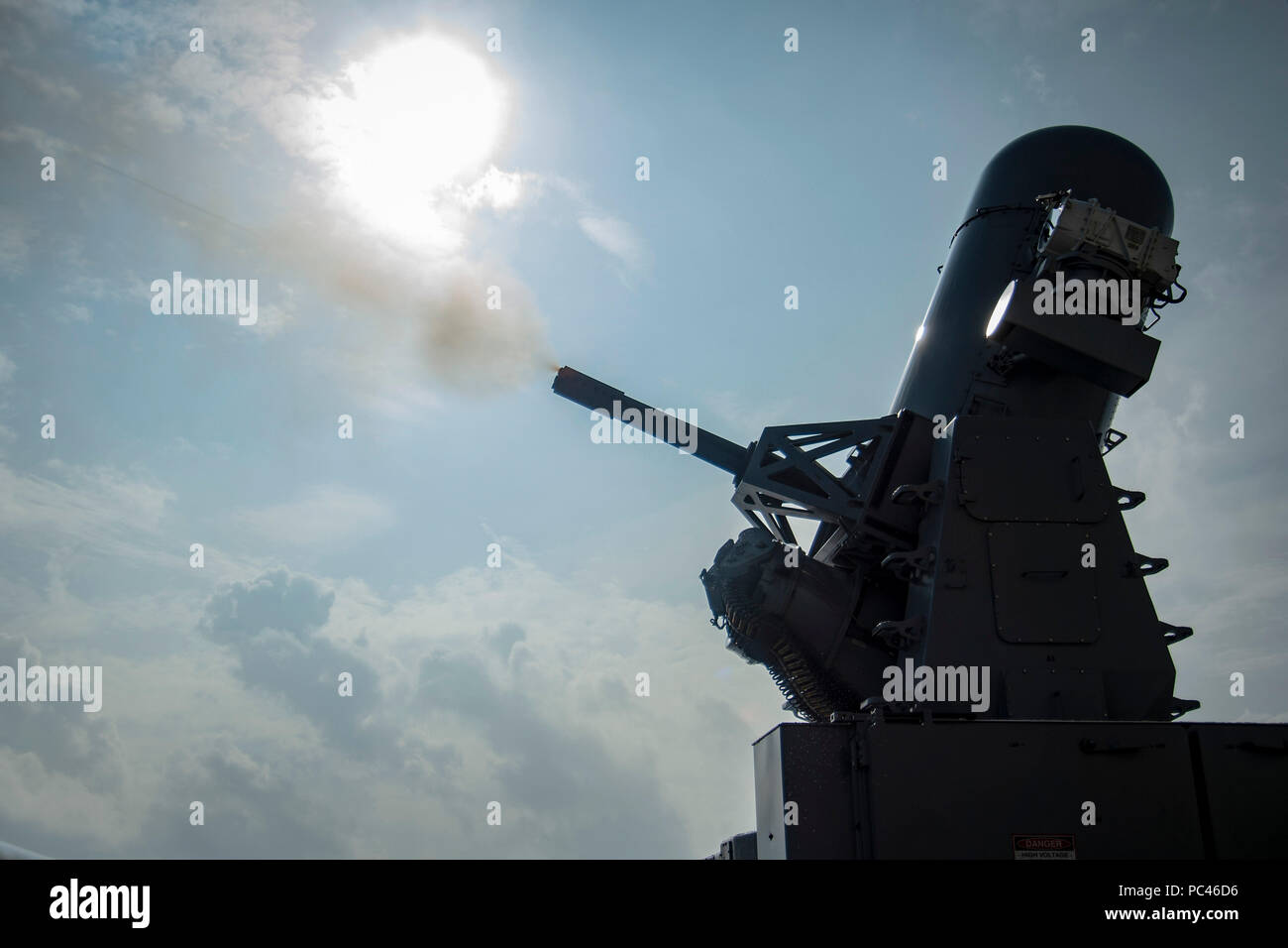 180730-N-AT135-0015 PACIFIC OCEAN (July 30, 2018) – A close-in weapons ...