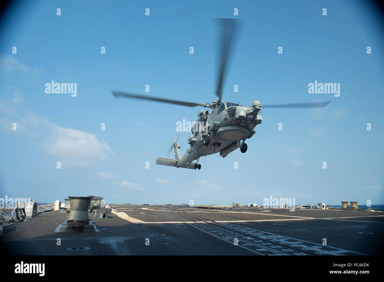 180728-N-ZA691-0157 PACIFIC OCEAN (July 28, 2018) An MH-60R Sea Hawk ...