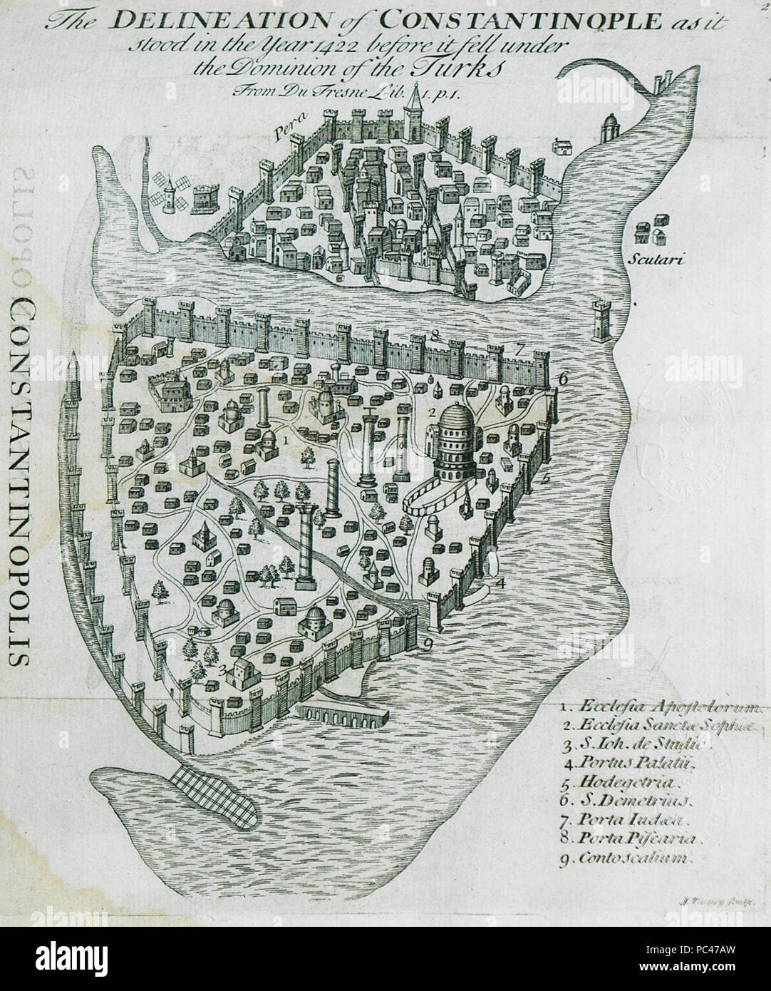 Constantinople map byzantine hi-res stock photography and images - Alamy