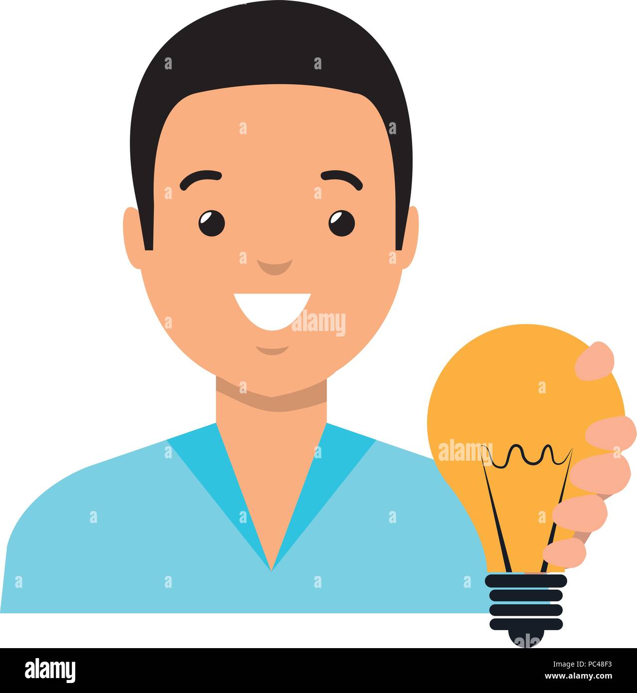 Incandescent light bulb working Stock Vector Images - Alamy